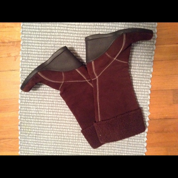 Kenneth Cole Reaction | Shoes | Brown Wedge Boot | Poshmark